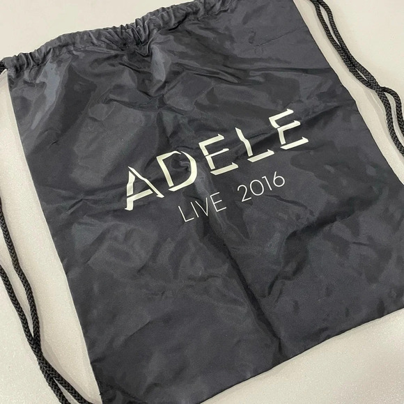 Adele | Bags | Adele Live 26 Drawstring Bag Black From Concert Vip ...